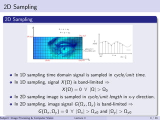 Lecture 3 image sampling and quantization | PDF