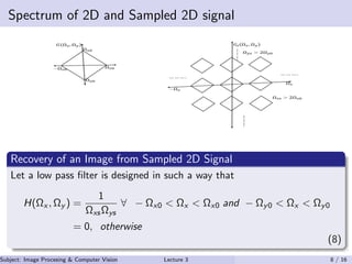 Lecture 3 image sampling and quantization | PDF