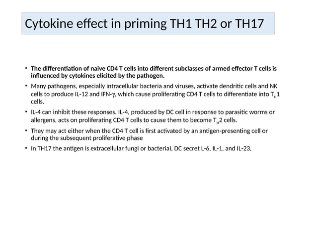 Overview of CD4+ T cell differentiation. | PPTX | Genetics | Science