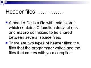 Lecture 3 in c ppt | PPT