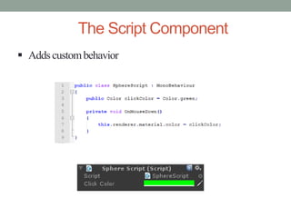 Game Development with Unity3D (Game Development lecture 3) | PPT