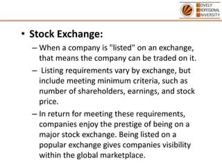 Lecture 3 Investment Basics Stock Exchange_ Depository.ppt