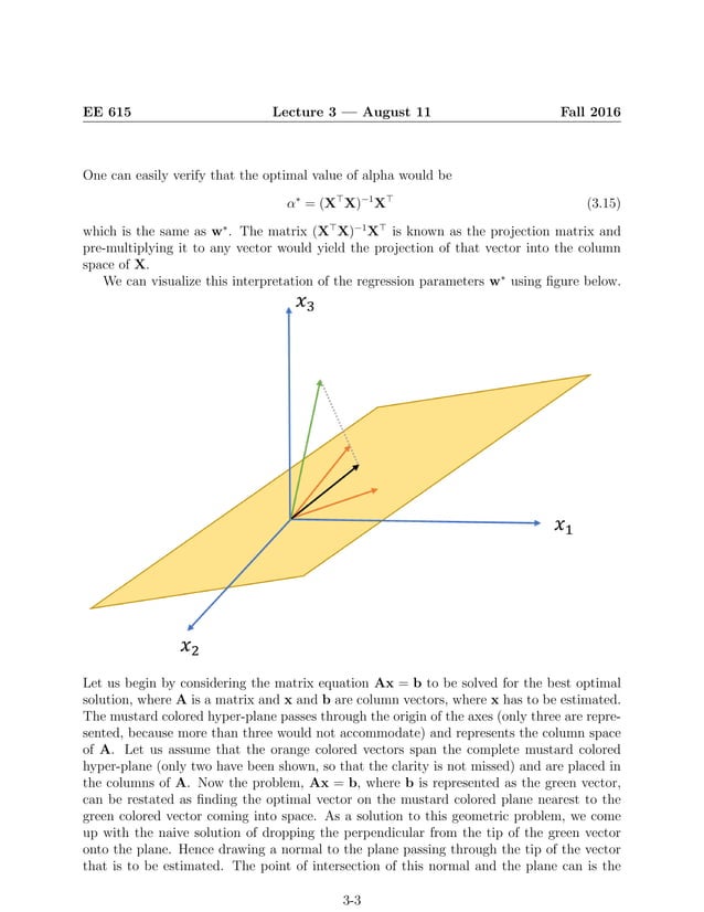 Lecture 3 - Linear Regression | PDF