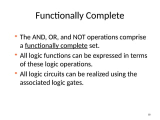 Lecture 3The AND, OR, and NOT Logic Gates.pptx