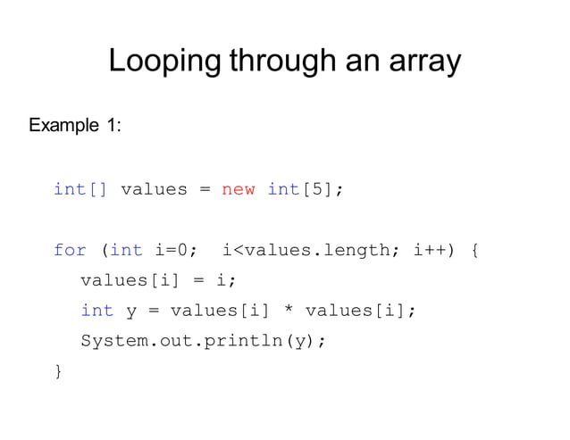 Lecture 3 Loops Arrays Pdf