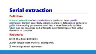 Lecture 3 managment of the developing dentition | PPT | Free Download