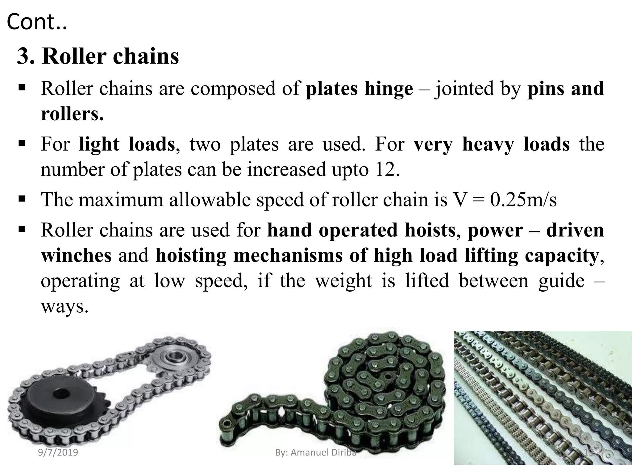 Lecture 3 Material Handling Equipment (Hoisting Equipment) | PPTX