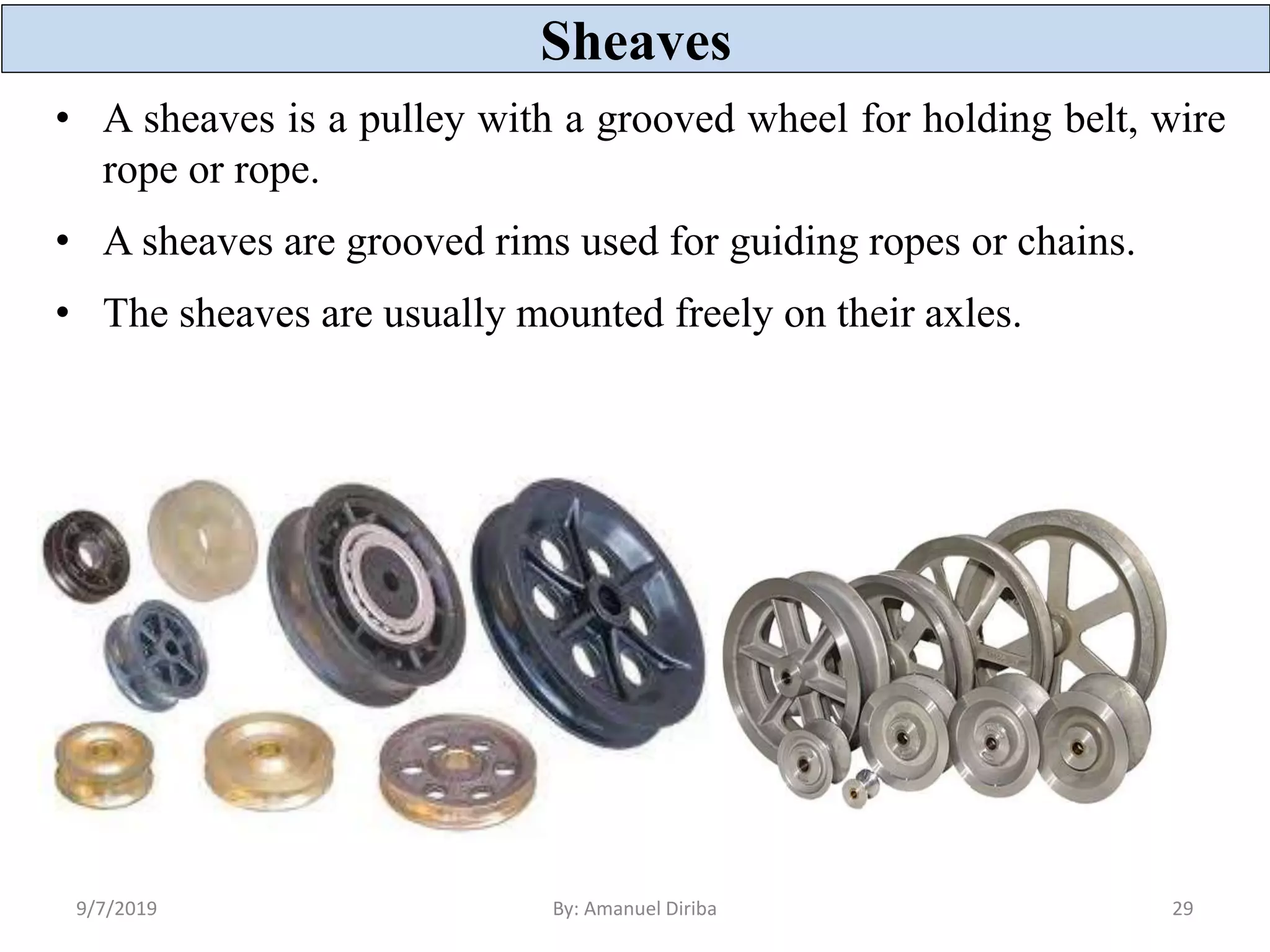 Lecture 3 Material Handling Equipment (Hoisting Equipment) | PPTX