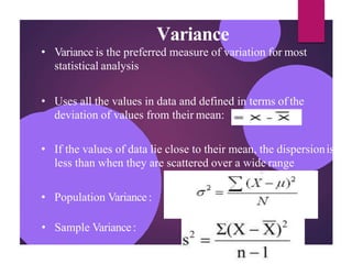 Lecture 3 Measures of Central Tendency and Dispersion.pptx