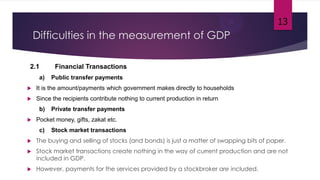 Lecture 3 meaurment of gdp and precautions | PDF