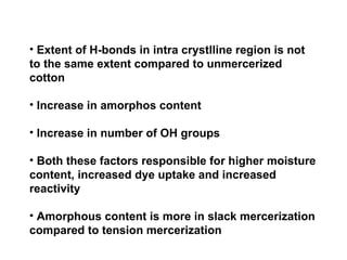Lecture 3 mercerization | PPT