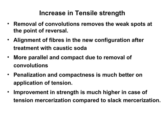 Lecture 3 mercerization | PPT