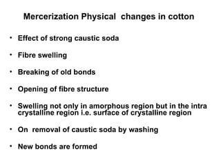 Lecture 3 mercerization | PPT