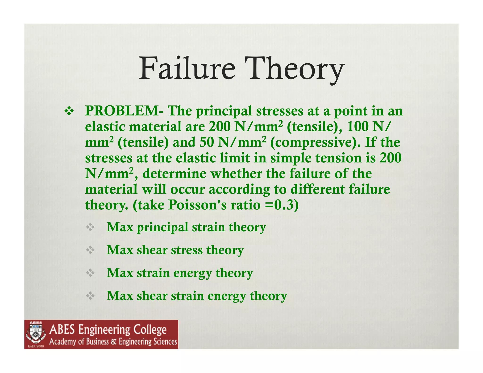 Lecture 3 mohr’s circle and theory of failure | PDF