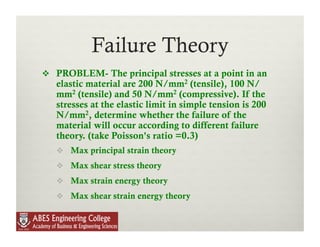 Lecture 3 mohr’s circle and theory of failure | PDF