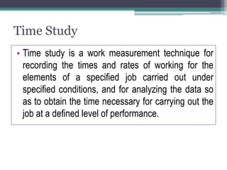 Lecture 3 motion economy work study | PPTX