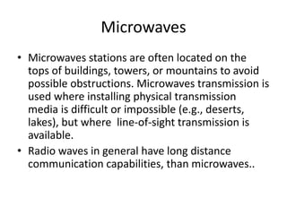 Lecture 3 network communication media and devices | PPTX