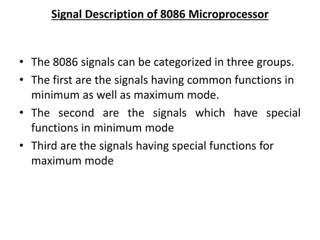 introduction to Architecture of 8086 and it's application | PPTX ...