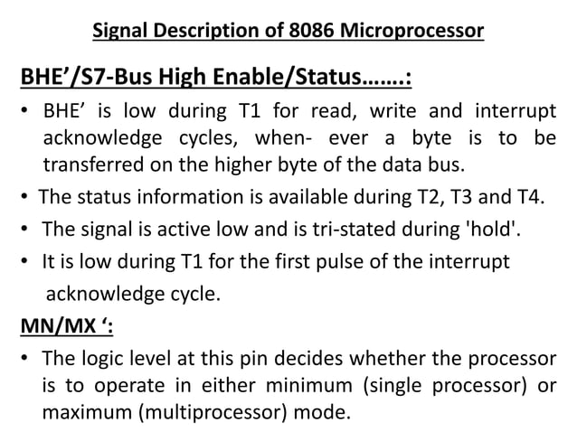 introduction to Architecture of 8086 and it's application | PPTX ...