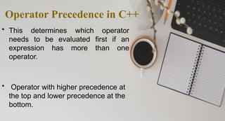 Lecture3operatorsinC.ppsxkhhfhdgduhdufejbi | PPT