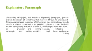 LECTURE 3 Paragraph writing.pptx group presentation | PPT