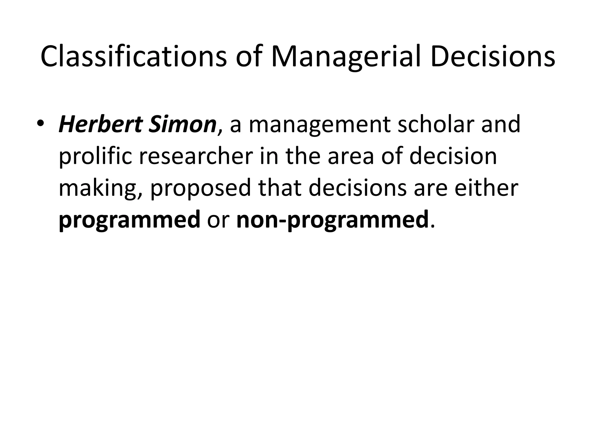 MS Lecture 3 part 1 decision making | PPTX