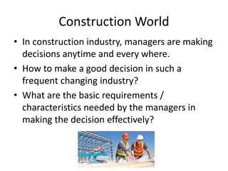 MS Lecture 3 part 1 decision making | PPTX | Business Administration ...