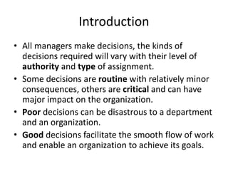 MS Lecture 3 part 1 decision making | PPTX | Business Administration ...