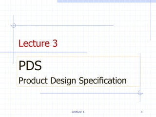 Lecture 3 pds | PPTX