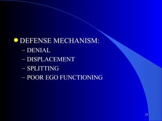 Lecture 3 Personality Disorders 1 | PPT | Mental Health | Diseases and ...