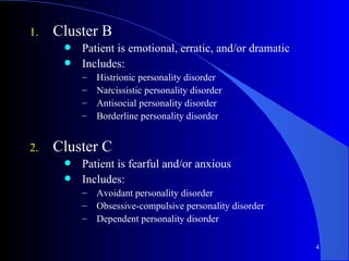 Lecture 3 Personality Disorders 1 | PPT