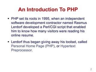 Lecture3 php by okello erick | PPT