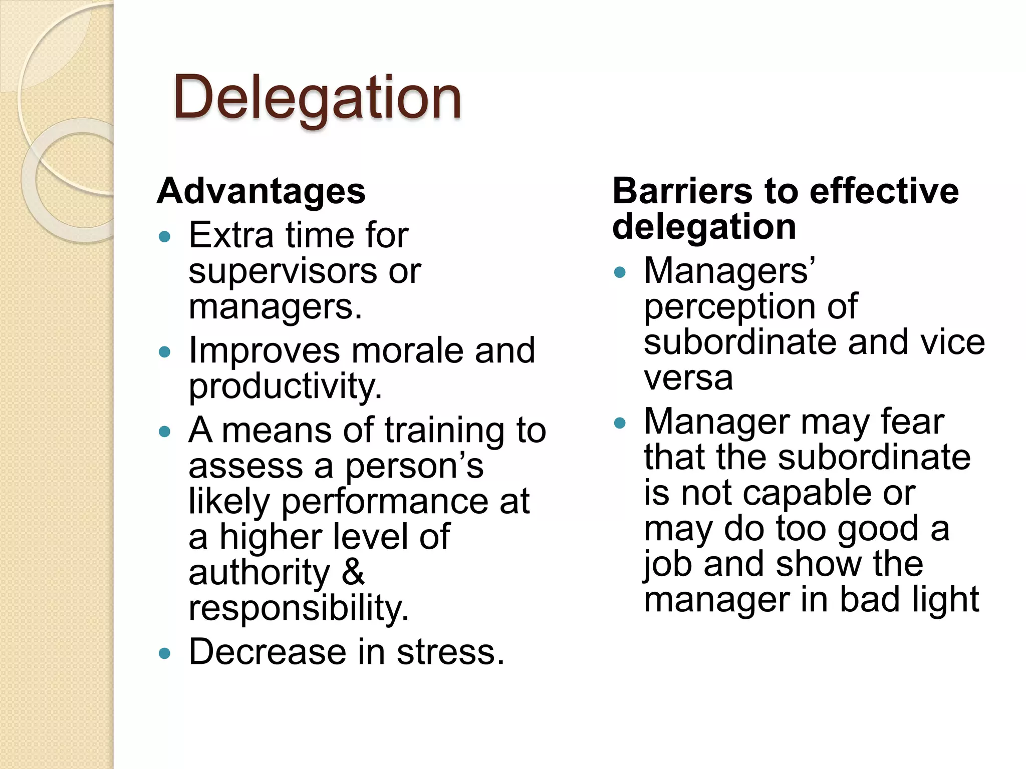 Health service Planning, Team work, Delegation and Motivation in ...