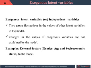 Exogenous and Endogenous Latent Variables in SEM analysis | statswork.com