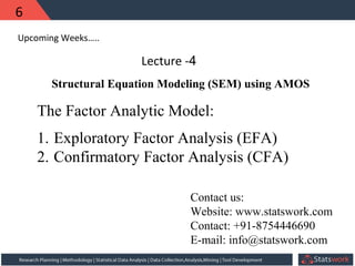 Exogenous and Endogenous Latent Variables in SEM analysis | statswork.com