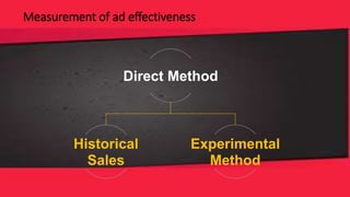 Measurement of Advertisement Effectiveness | PPT