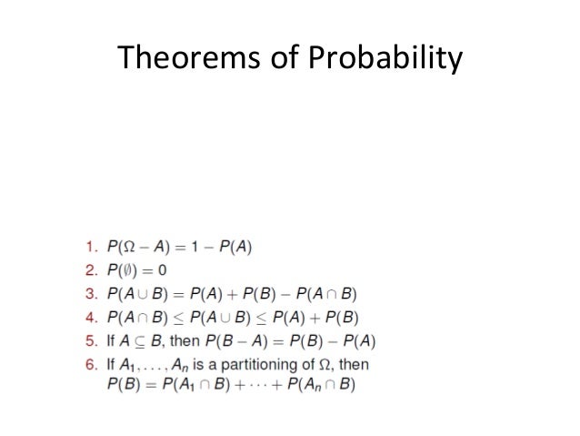 Lecture 3 Probability Theory