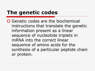 Lecture 3 protein synthesis | PPTX