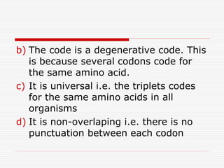 Lecture 3 protein synthesis | PPTX