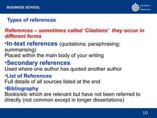 Lecture 3 referencing | PPT
