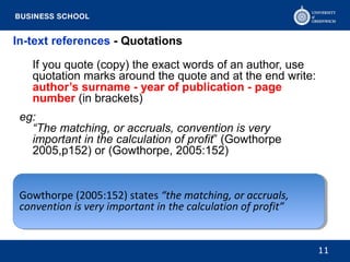 Lecture 3 referencing | PPT