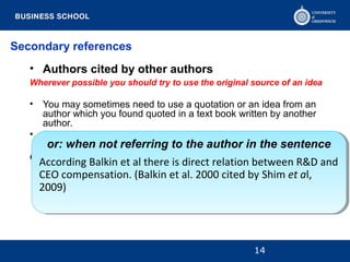 Lecture 3 referencing | PPT