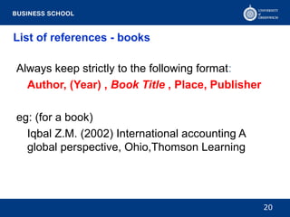 Lecture 3 referencing | PPT