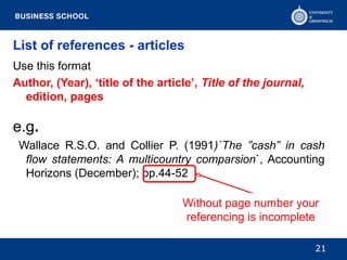 Lecture 3 referencing | PPT