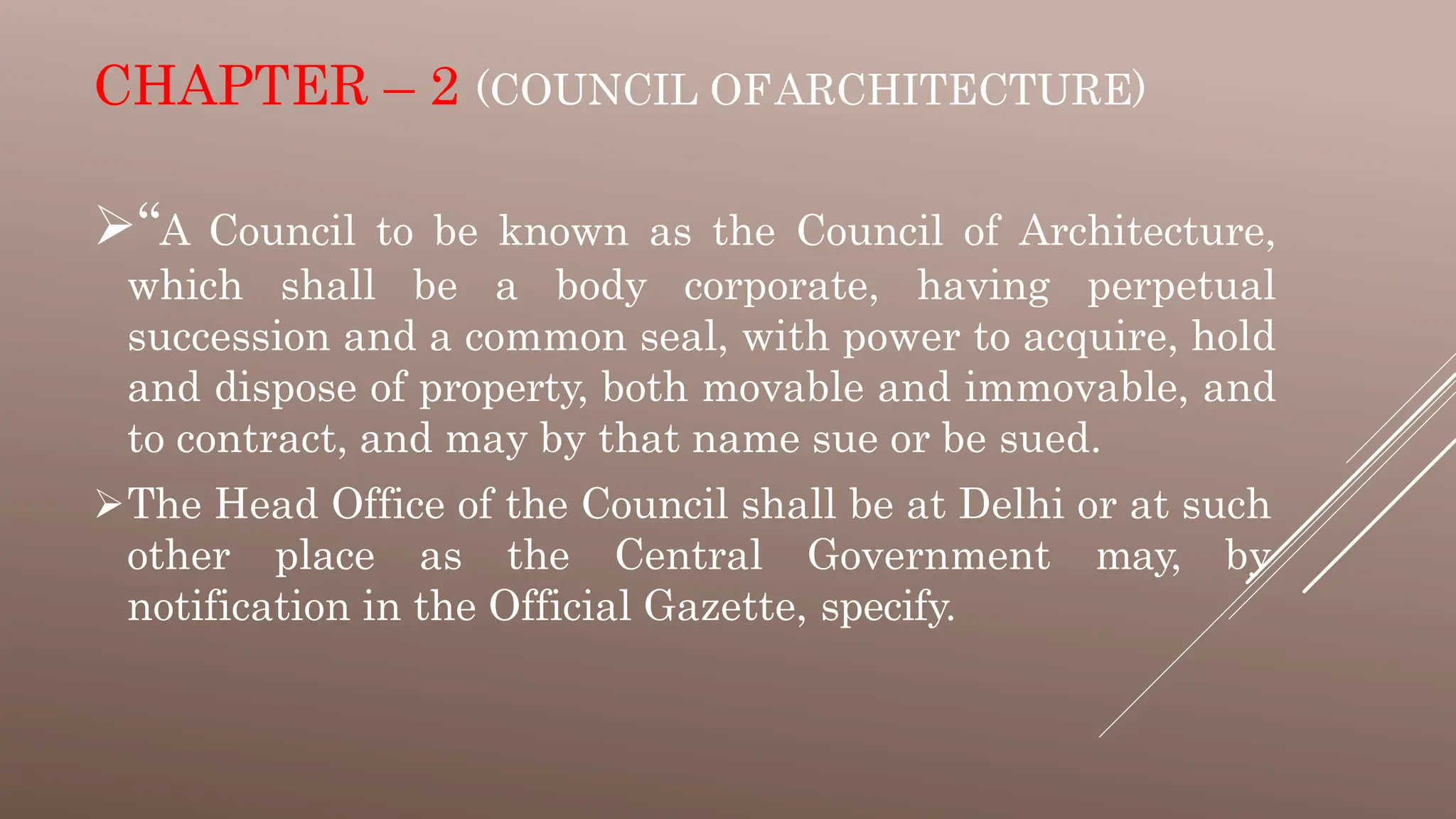 Lecture 3 Role of Council of architecture COApptx | PPTX