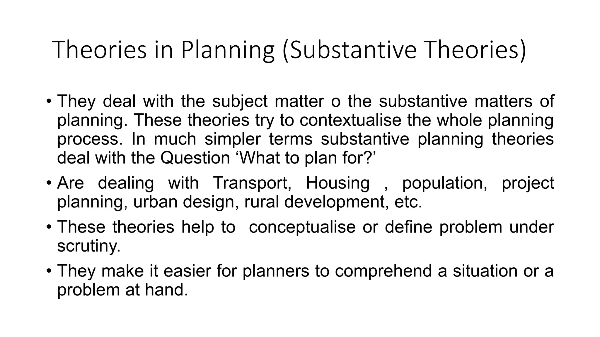 Lecture 3 rup 218 planng theories | PPTX