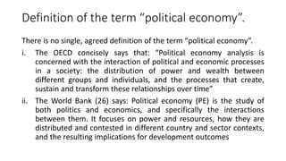 Lecture 3 rup 218 political economy & planning | PPTX