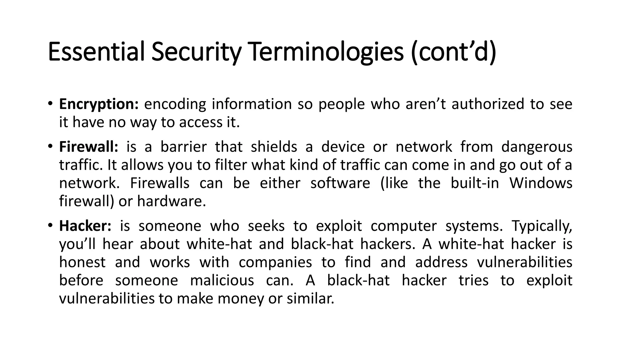 Lecture 3 Security terminologies.pdf | Information and Network Security | Computing