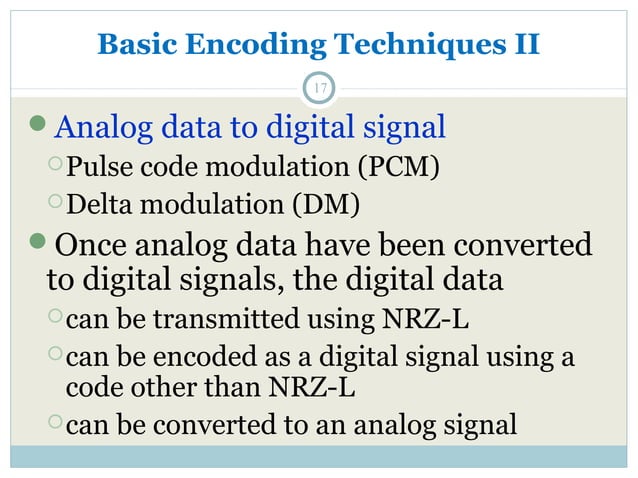 Lecture3 signal encoding_in_wireless | PPT