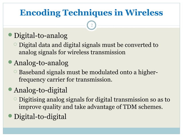 Lecture3 signal encoding_in_wireless | PPT